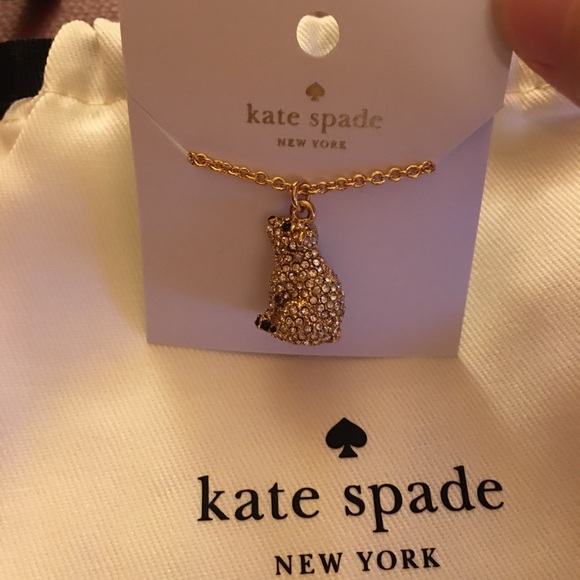 kate spade | Jewelry | Nwt Kate Spade Polar Bear Charm Pendant Necklace ...